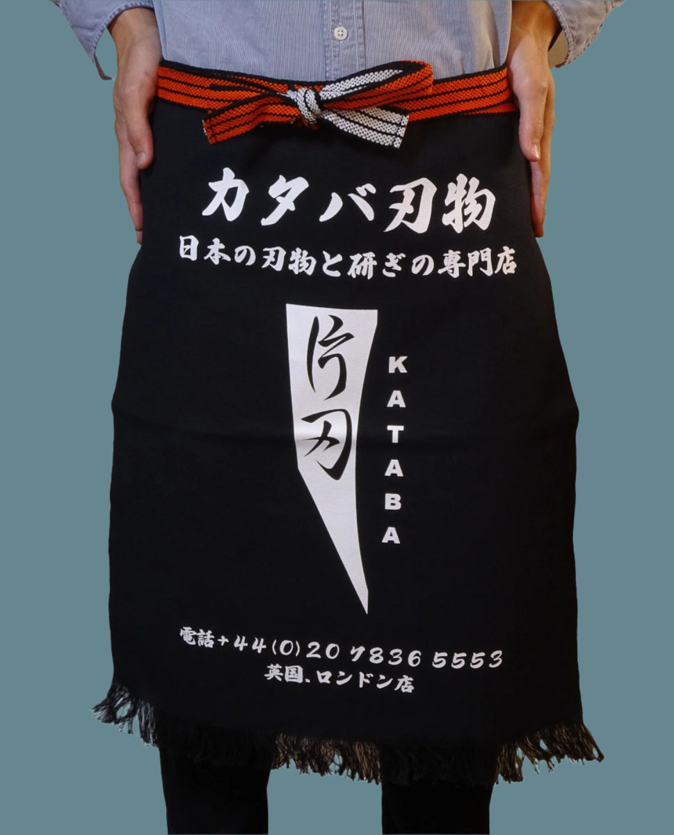 KATABA ORIGINAL JAPANESE MAEKAKE / APRON (BLACK) – KATABA Japanese ...