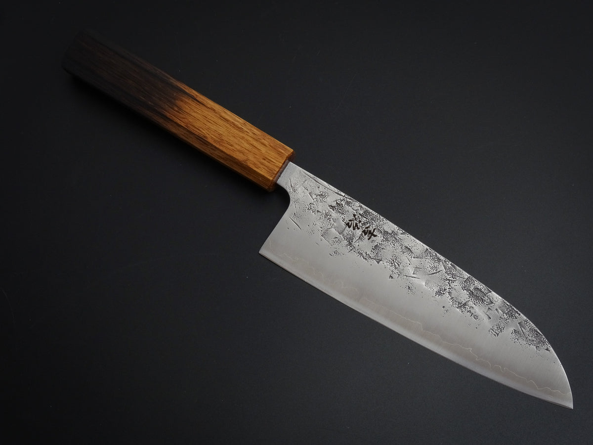 KICHIJI SLD WASHIJI SANTOKU OCTAGONAL BURNT OAKWOOD HANDLE – KATABA ...